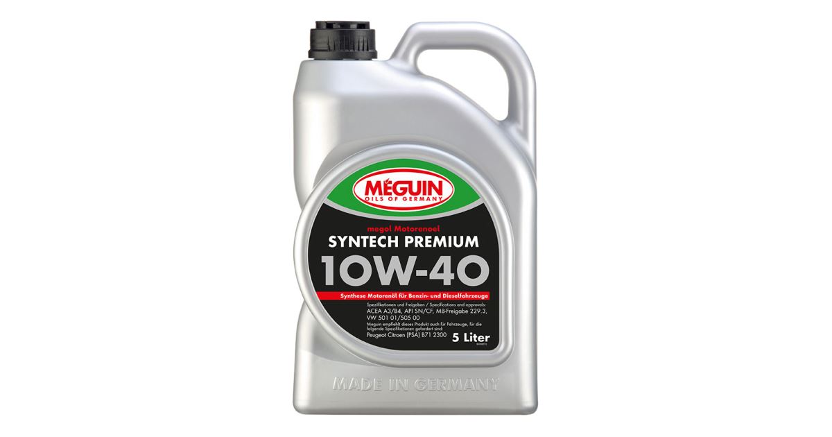 Motorový olej Megol Syntech Premium 10W-40